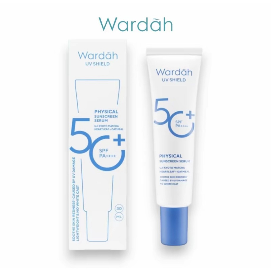 Jual Wardah UV Shield Physical Sunscreen Serum SPF 50+ PA++++ | Shopee ...