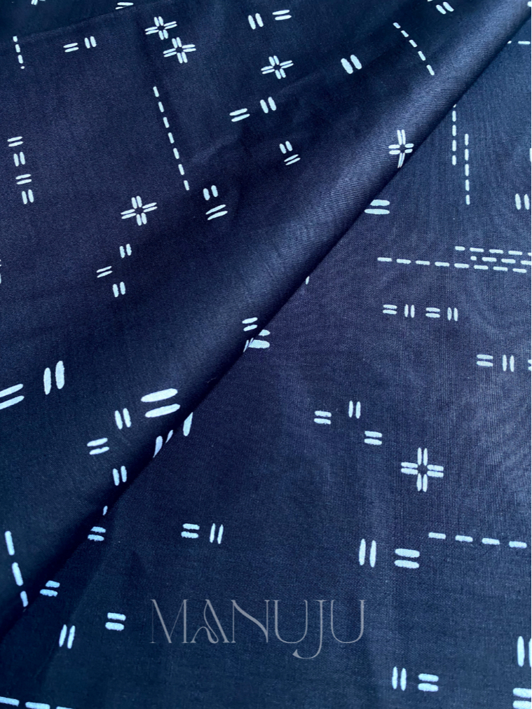 Jual Kain Batik Print Halus Warna Biru Motif Rotan | Shopee Indonesia