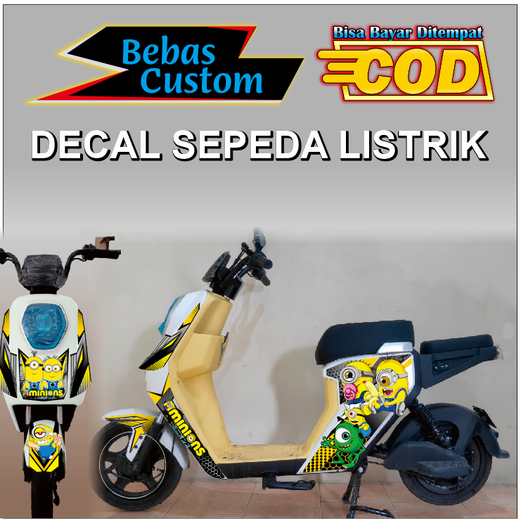 Jual STRIPING Sepeda Listrik DECAL STIKER Merek setiker Uwinfly M60 ...