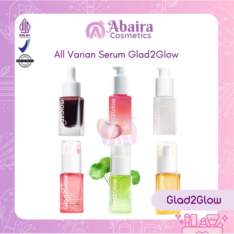 Jual Glad2Glow - All Varian Serum Glad2Glow Peeling Solution Peach ...