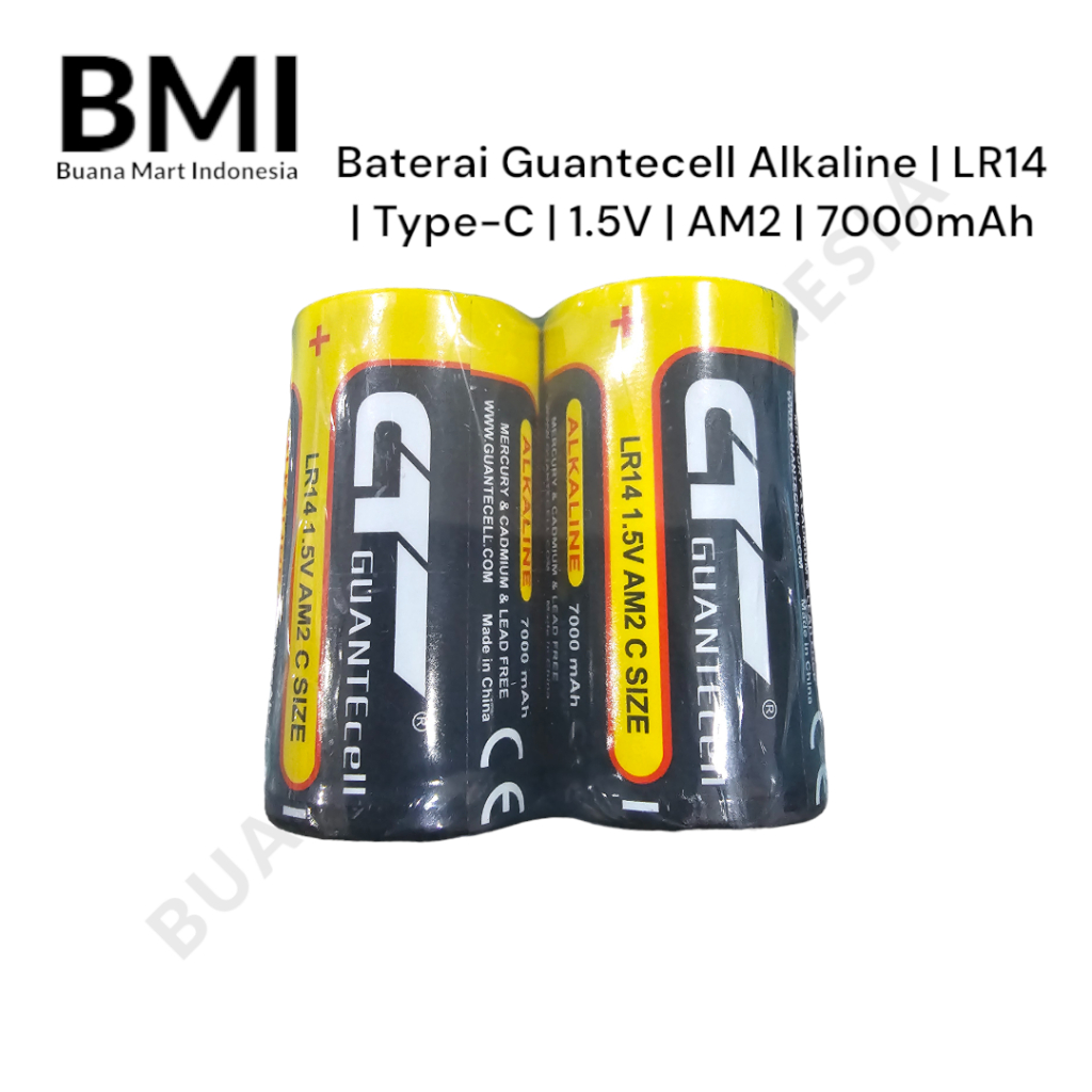 Jual Baterai Guantecell Alkaline Tipe C | Batu Batre | Battery | Batere ...