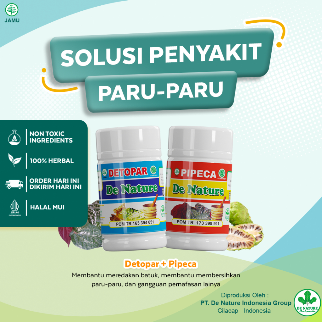 Jual Detopar Pipeca De Nature Obat Penyakit ISPA Paru Paru TBC Asma ...