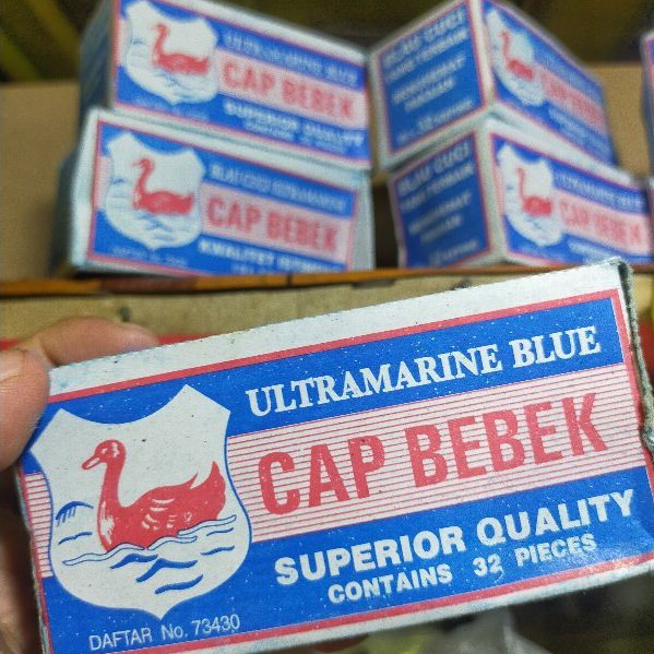 Jual Blau Cuci Ultramarine Cap BEBEK Kwalitas Istimewa isi 4 keping ...