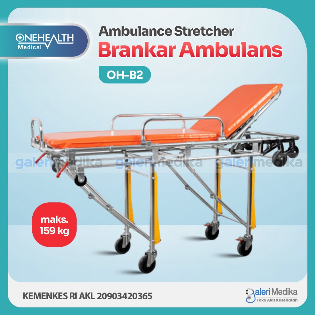 Jual Stretcher Ambulance OneHealth OH-B2 Brankar Ambulans Emergency ...