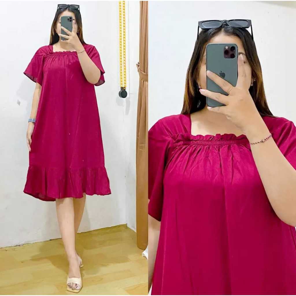 Jual Promo Daster Murah Daster Fuji Laura Midi Dress Fuji Daster ...