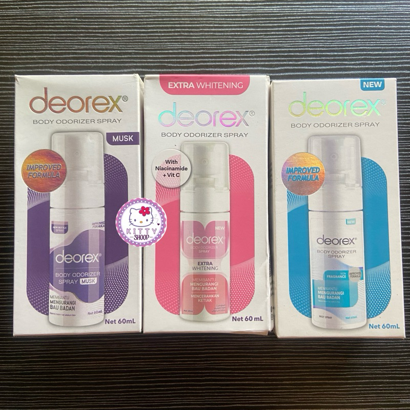 Jual Deorex Body Odorizer Spray 60ml /Deodorant /Body Spray /Penghilang ...