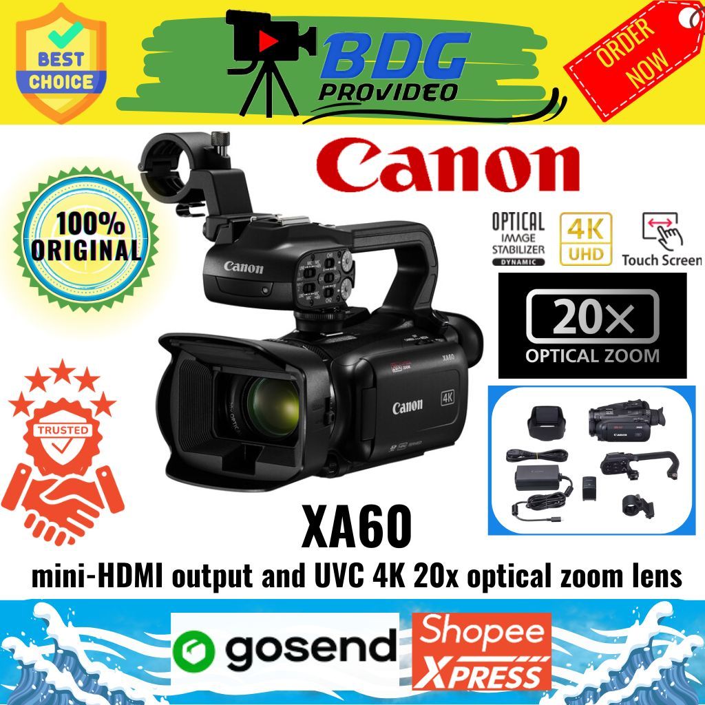 Jual Canon XA60 / Camcorder Profesional 4K UHD CANON XA-60 | Shopee Indonesia