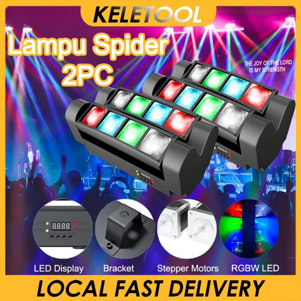 Jual Keletool 40W LED lampu spider Lampu Sorot Panggung Putar Laser Mini Spider Moving Head ...