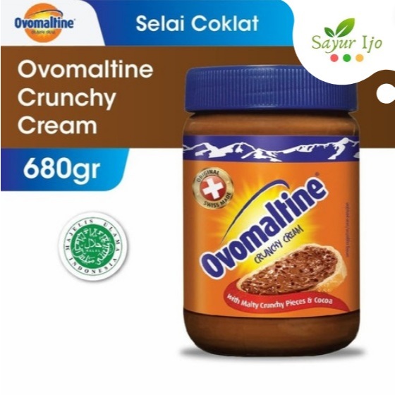 Jual OVOMALTINE Selai Coklat Spread Crunchy Cream 680 Gram / Botol ...