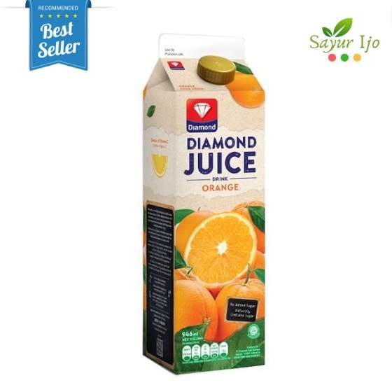Jual DIAMOND Juice Drink Orange Unsweetened 946 ML / Pack Fresh Jus ...