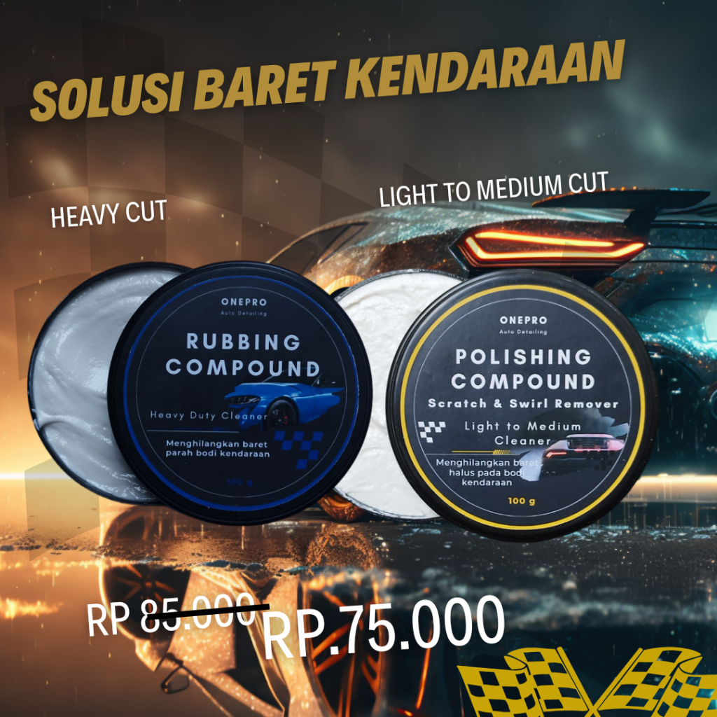 Jual PAKET COMPOUND ( Rubbing + polishing compound) Penghilang Baret ...