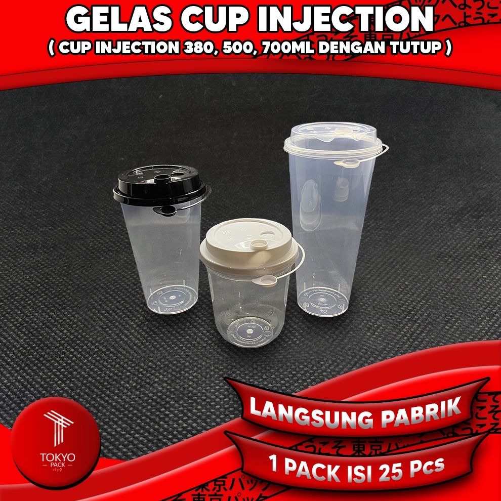 Jual Hadiah Gratis Cup Injection 38ml 12oz Oval 5ml 16oz 7ml 24oz Datar ...