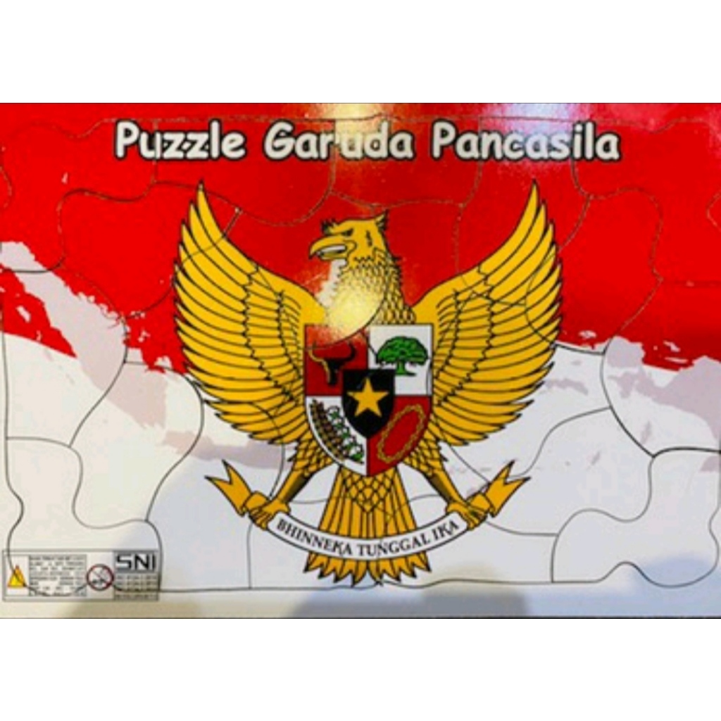 Jual Mainan Edukasi Anak Puzzle Kayu Logo Garuda Indonesia | Shopee ...