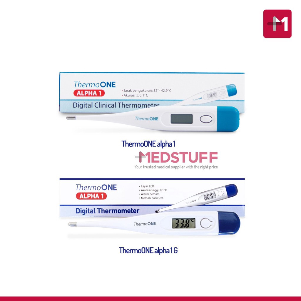 Jual Hemat 25 Sekarang Termometer Digital Onemed Alpha1 Thermometer ...