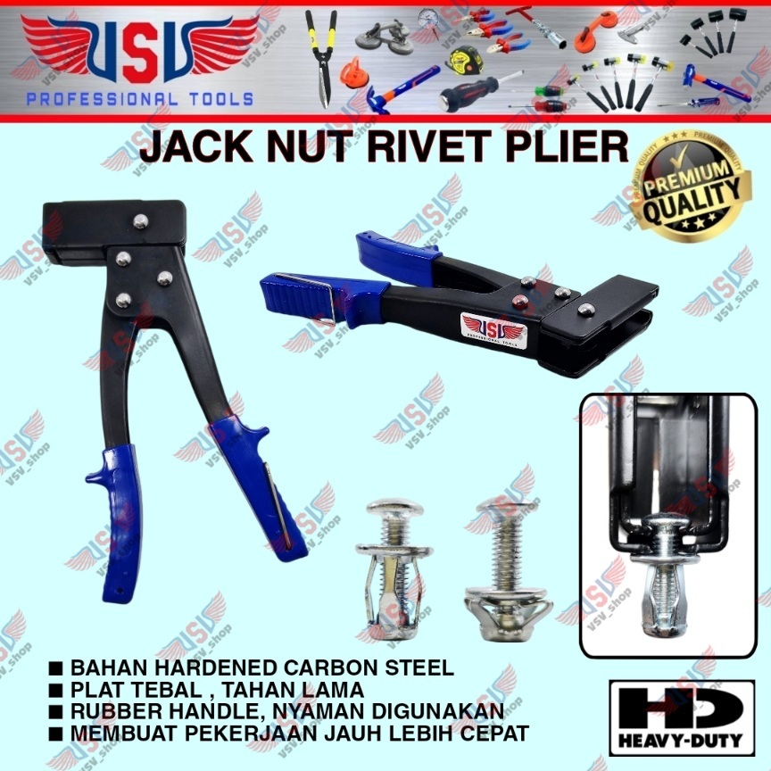 Jual Tang Rivet Jack Nut Tool Alat Penarik Jack Nut 10 inchi M4 M5 M6 ...