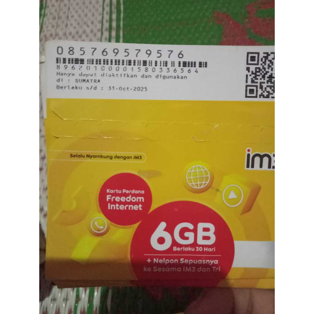 Jual Kartu Perdana Indosat IM3 6 GB SUMATERA | Shopee Indonesia