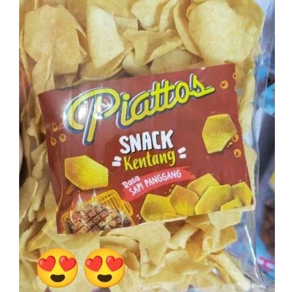 Jual Snack Piattos rasa sapi panggang 250gr jajan kiloan jajanan ...