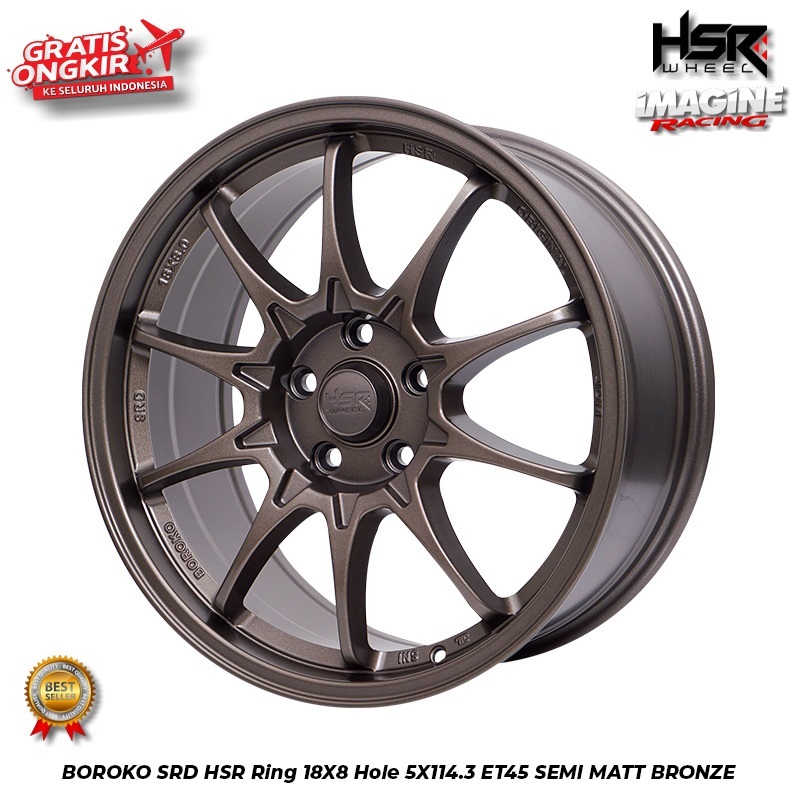 Jual Velg racing mobil innova alphard xpander terios rush ring 18 pcd 5x114,3 hsr boroko srd ...