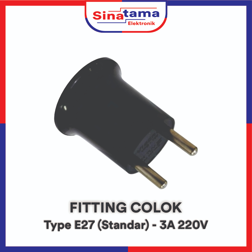 Jual FITTING COLOK DUDUKAN LAMPU FITTING TUSUK VISERO VPG-106 E27 3A 250V | Shopee Indonesia