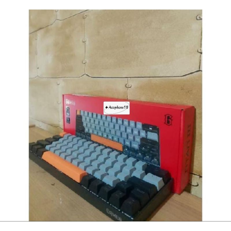 Jual Mini Keyboard Gamen TITAN III Black Grey ( Swich Blue ) | Shopee ...