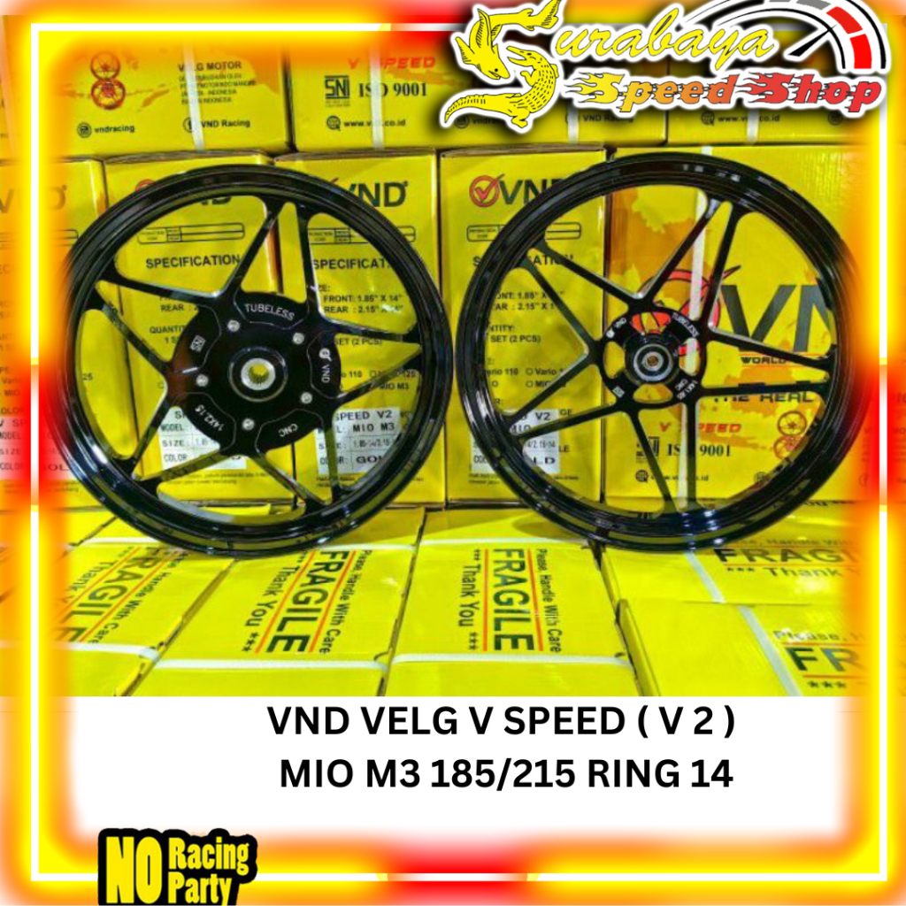 Jual VND Velg Tipe V-Speed Gen 2 V2 Alumunium CNC Model Kingspeed Mio M3 Fino 125 Mio soul GT ...