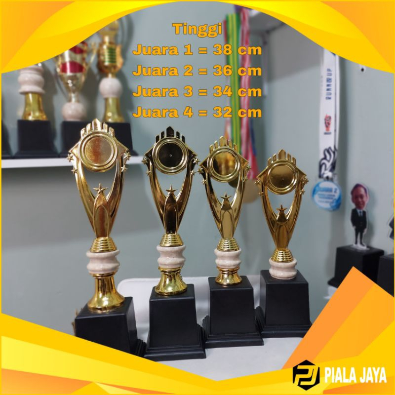 Jual PIALA JUARA 1234 SATUAN KOMBINASI MARMER | Shopee Indonesia