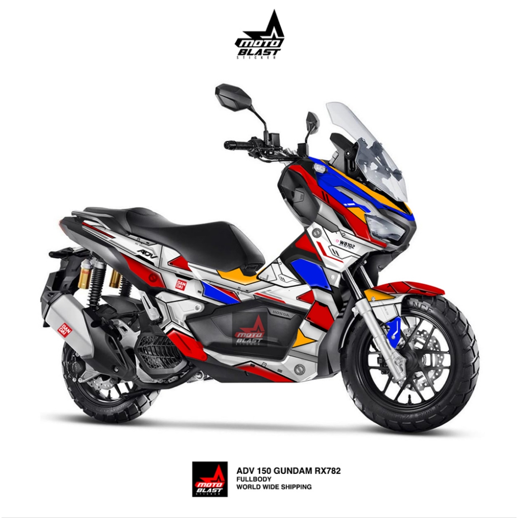 Jual Decal stiker ADV 150 gundam RX782 fullbody motoblast | Shopee ...
