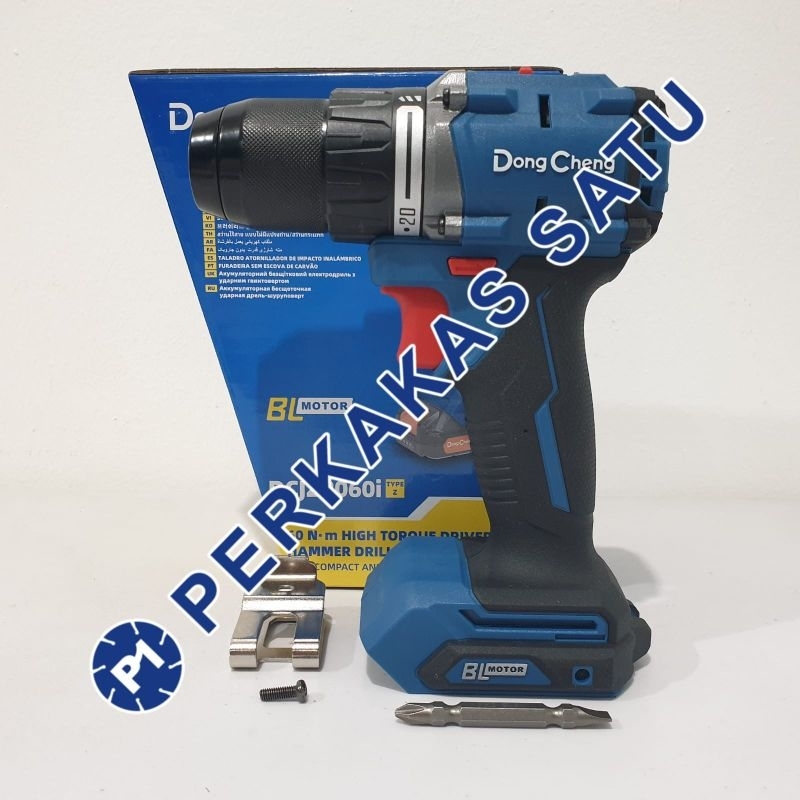 Jual MESIN BOR IMPACT DRILL 13MM CORDLESS BRUSHLESS DONGCHENG DCJZ2060i ...