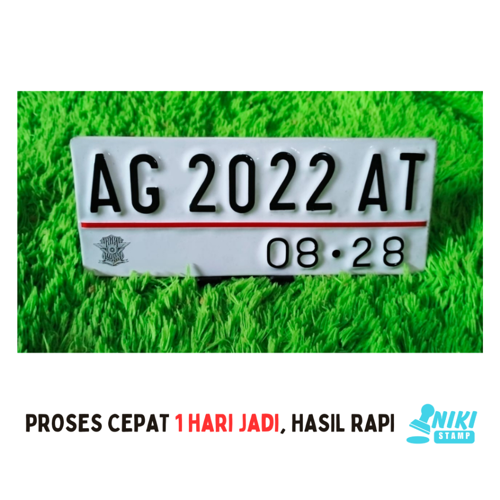 Jual Plat Nomer Sepeda Motor Standard Baut Tanam Custom Harga Satuan ...