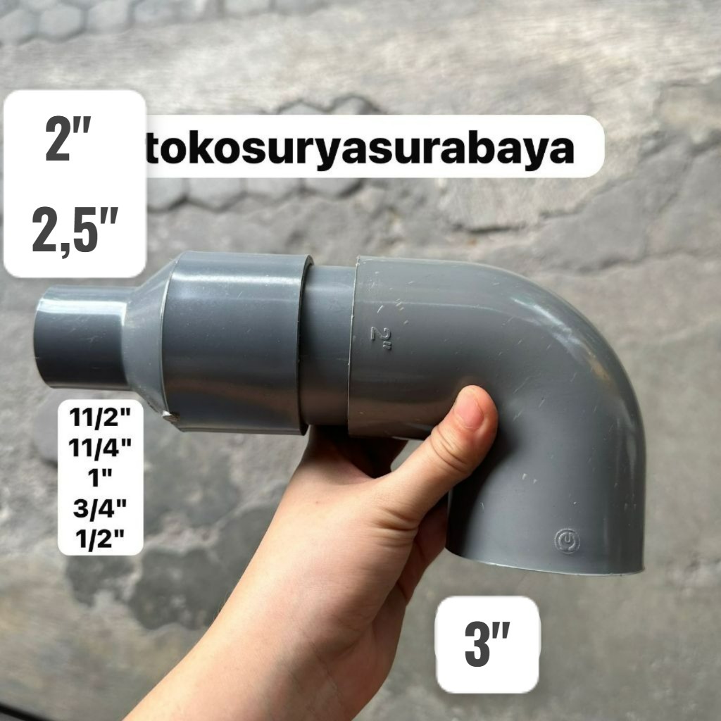 Jual verlop keni 3" x 1/2" 3/4" 1" 11/4" 11/2" 2" 21/2" - verlop keni 3 ...