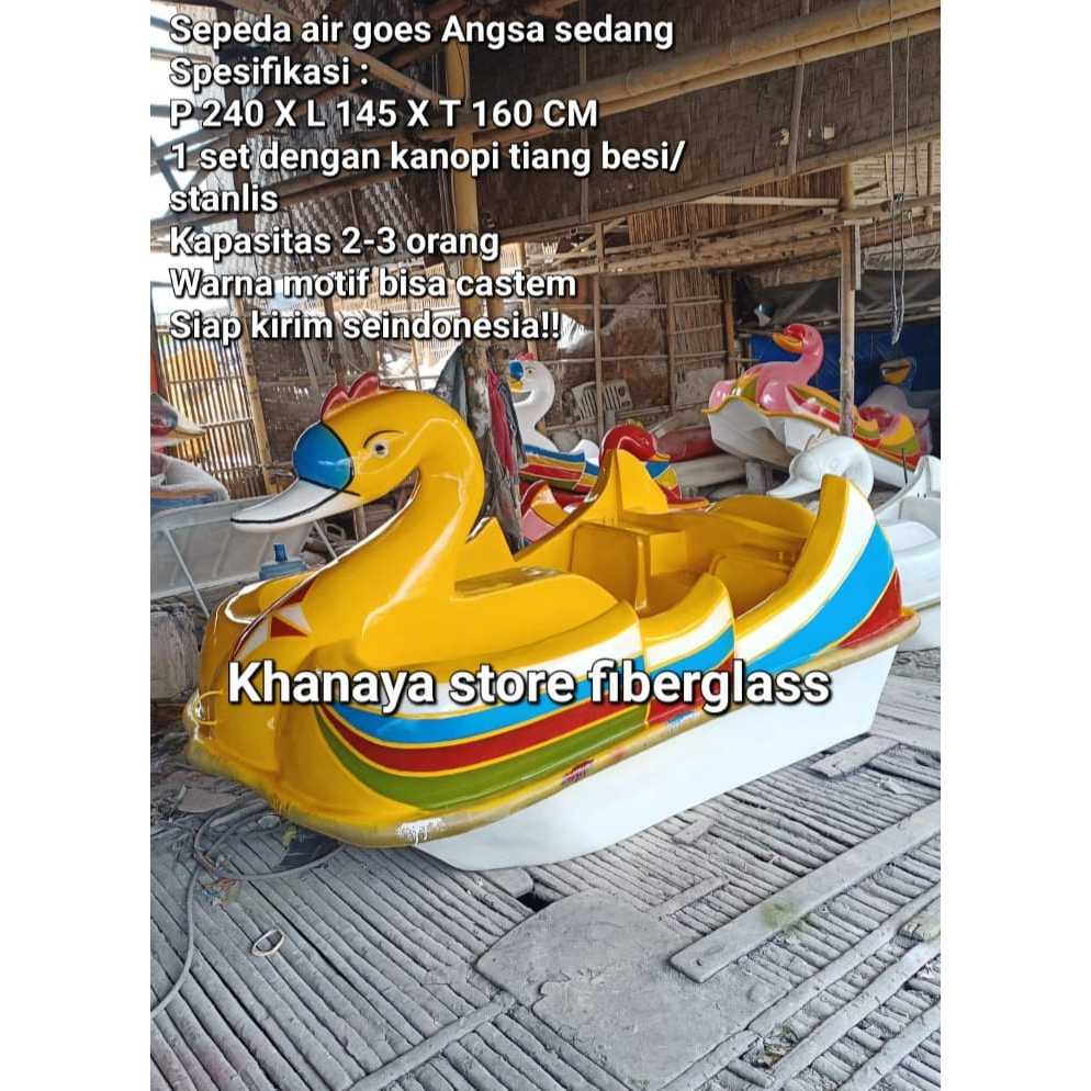 Jual Sepeda air Goes bebekan,perahu bebekan angsa kuning,perahu fiber ...