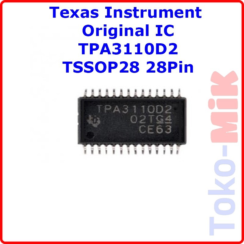 Jual IC TPA3110 TPA3110D2 TPA3110D2PWPR 30W 2x15W Stereo Mono Power Amplifier Class-D Audio ...