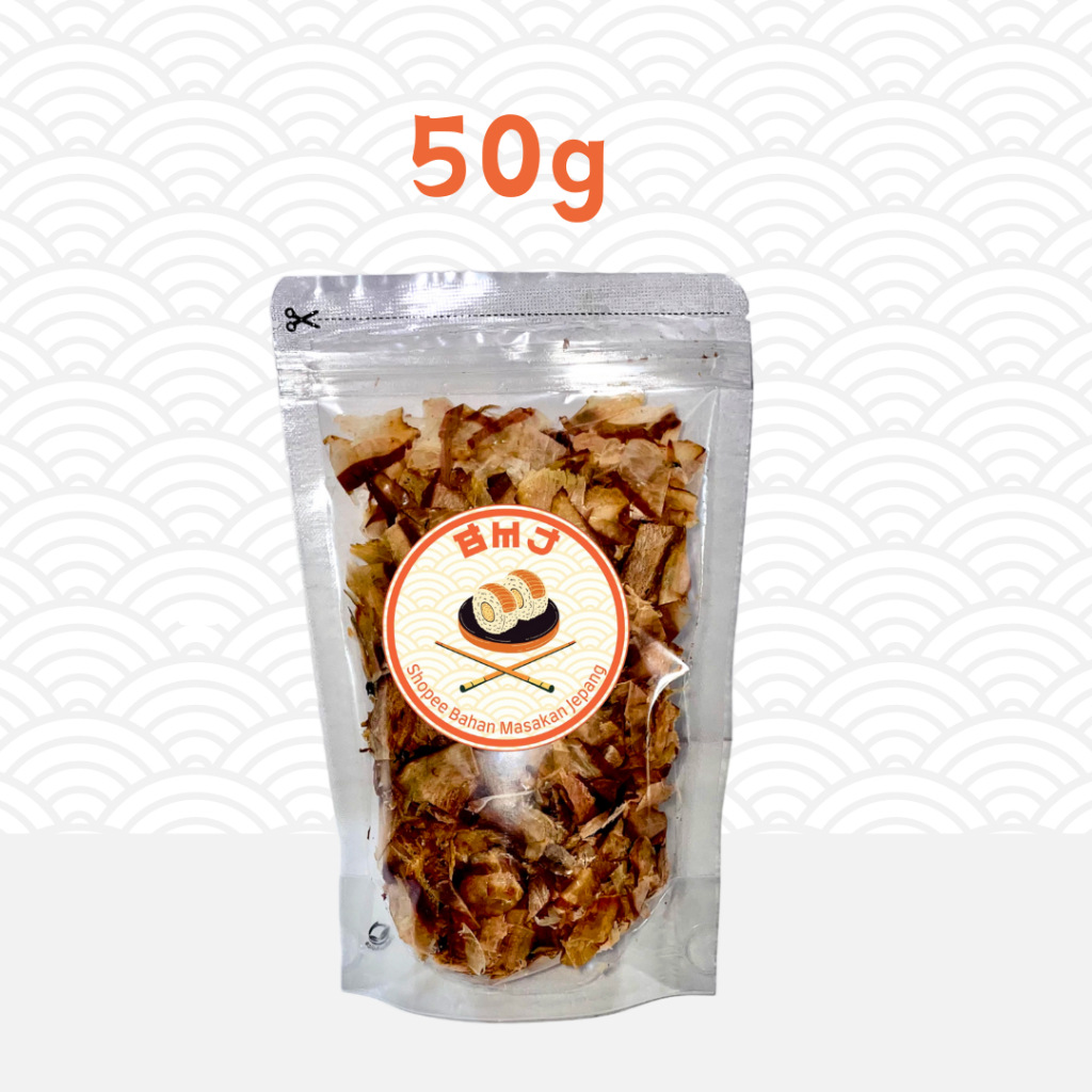 Jual KATSUOBUSHI Bonito Flakes 50 g Halal │ Katsuo Bushi Serutan Ikan ...