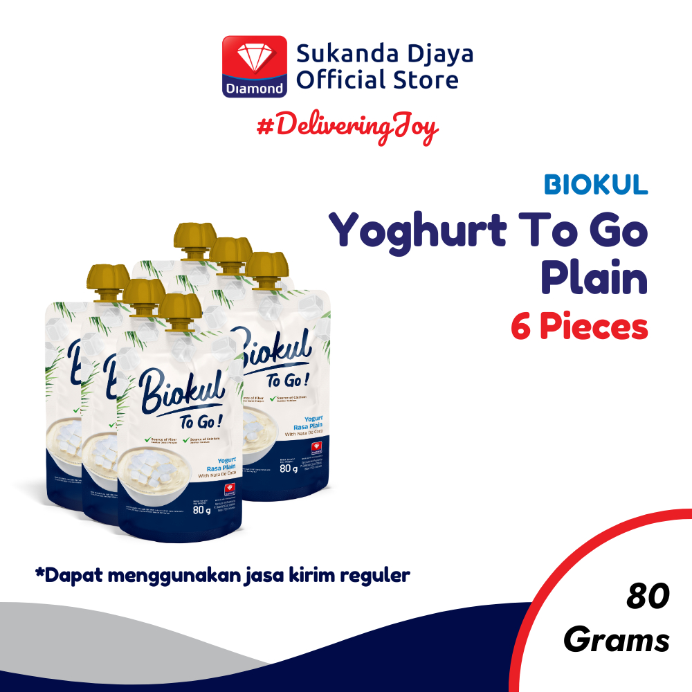 Jual Biokul Yogurt To Go Plain 80 Gr [ISI 6 PCS] | Shopee Indonesia