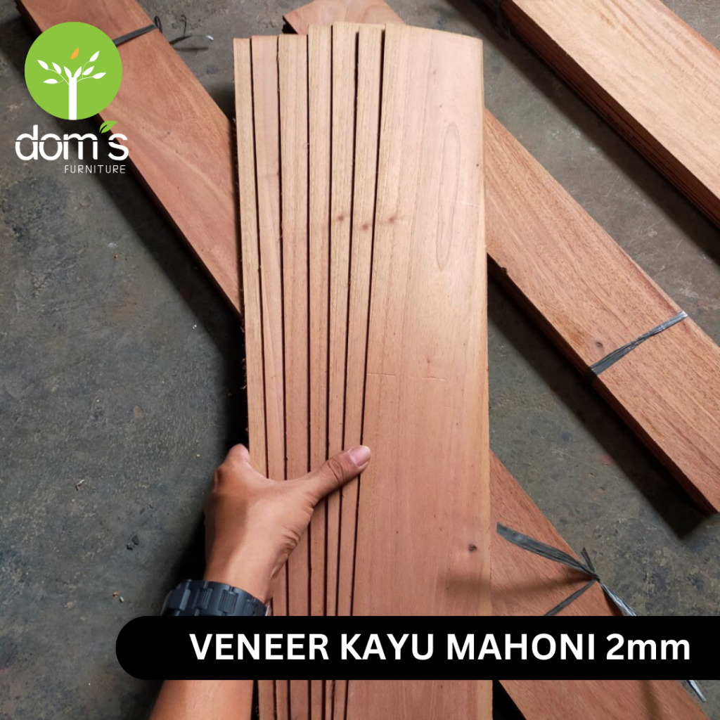 Jual Veneer Kayu/Wood Veneer Mahoni Papan 2mm Uk. Variatif Bahan ...