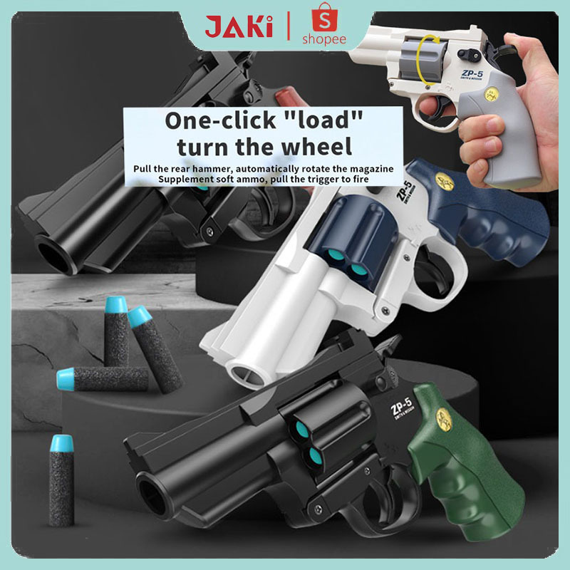 Jual JAKI Pistol Mainan Busa Tembak Dart Aman untuk Anak soft peluru ...