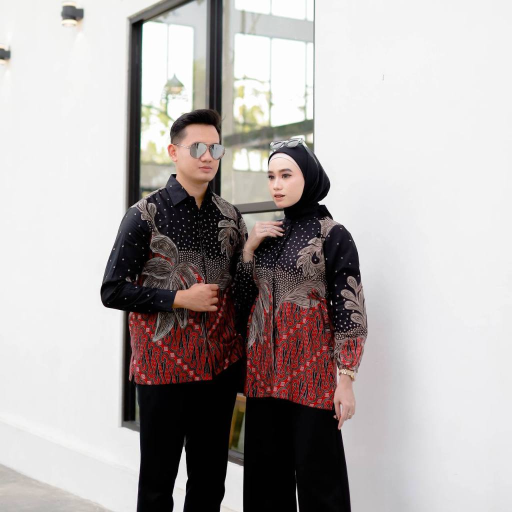 Jual Benang Raja Batik Couple Pria Wanita Katun Hazel | Shopee Indonesia