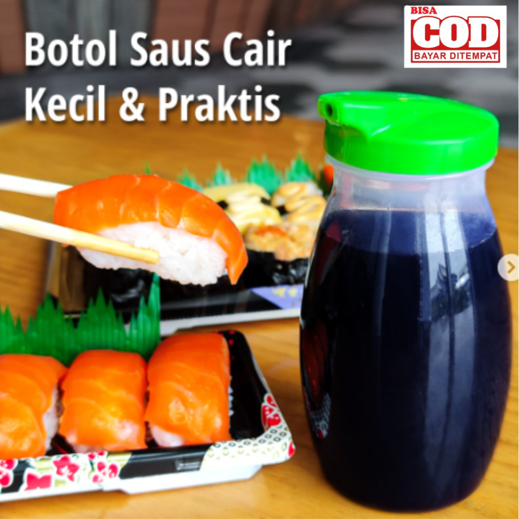 Jual Botol Kecap Cair 300 ml | Botol Kecap Cuko Lion Star TS-60 Gusto ...