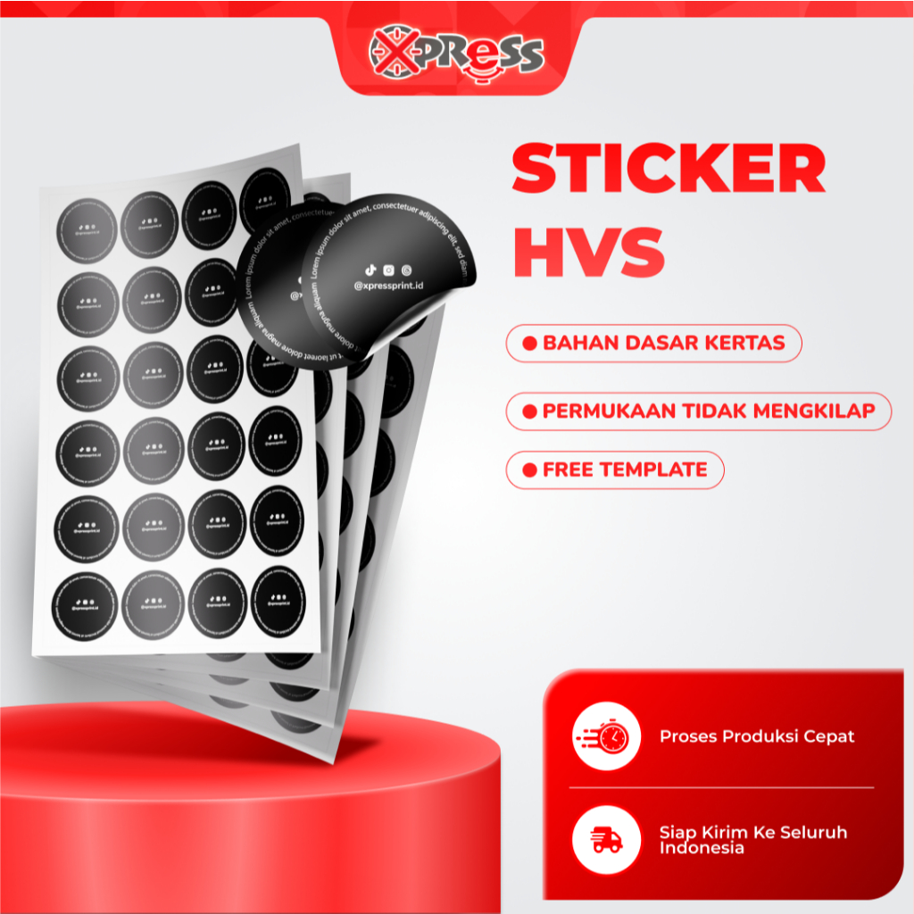 Jual Cetak Stiker HVS + Cutting / Sticker HVS A3 | Shopee Indonesia