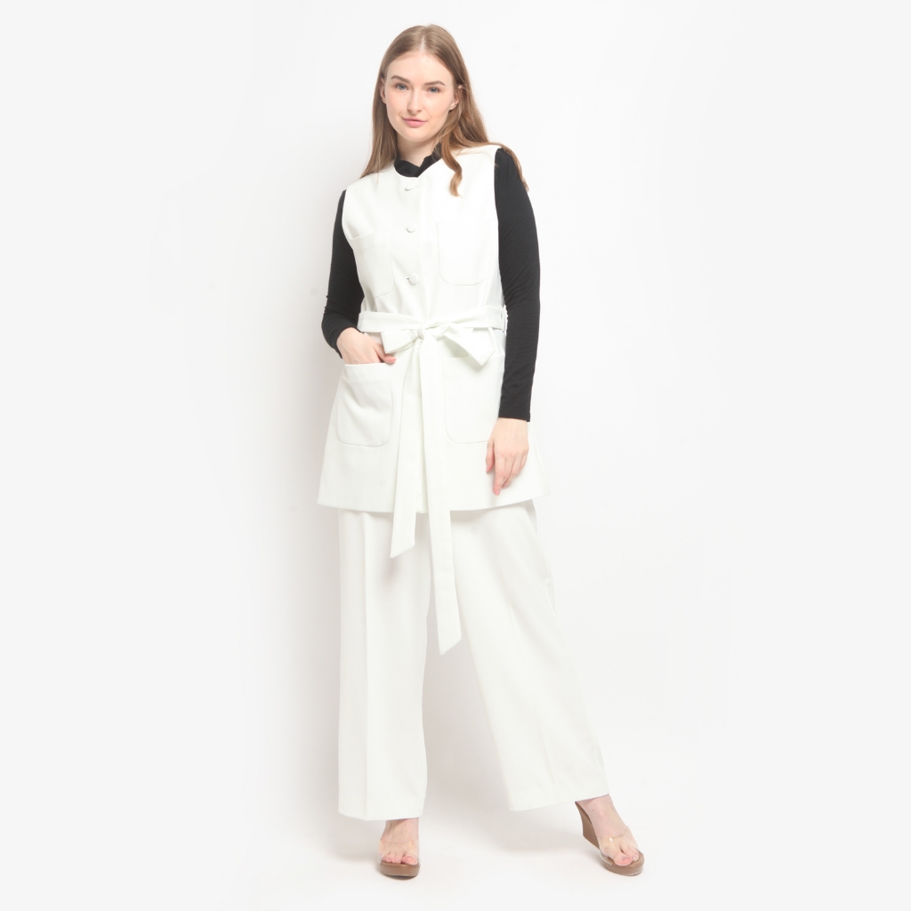 Jual KLA Itang Yunasz Setelan Rompi Catalina Broken White | Shopee ...