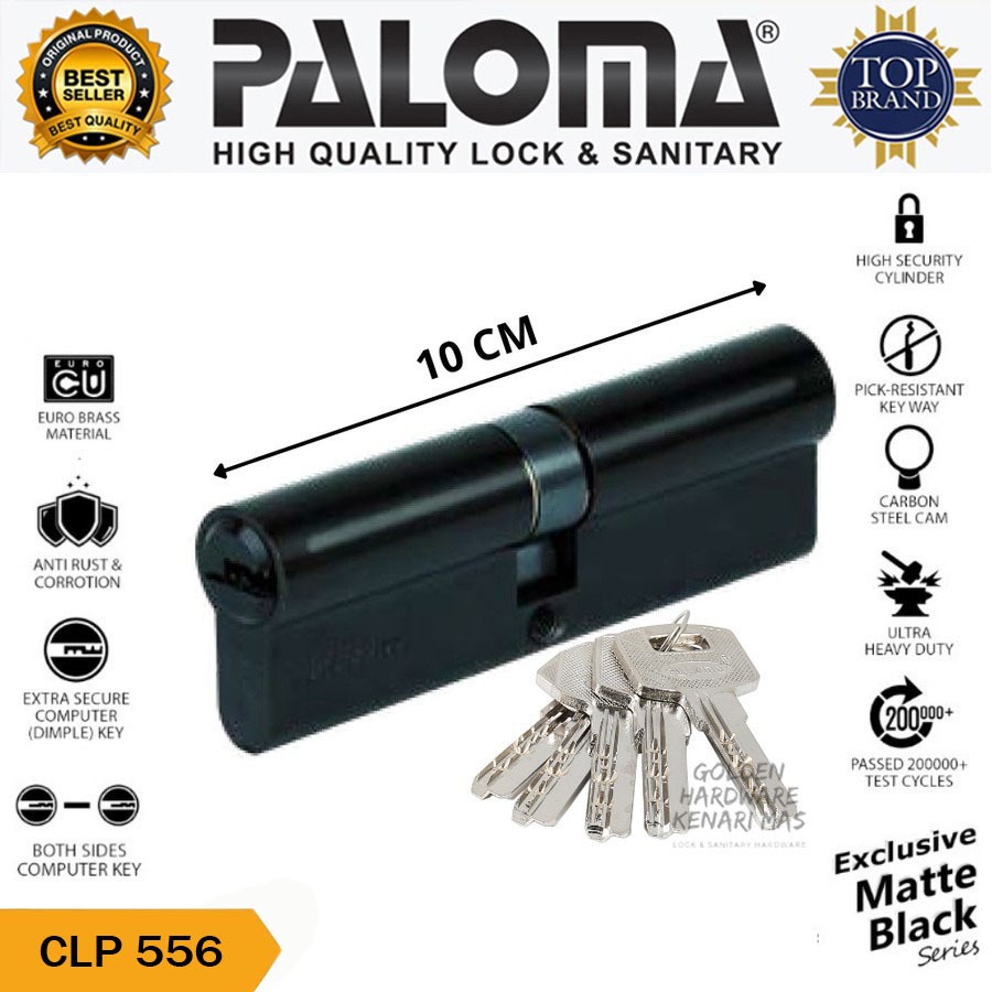 Jual PALOMA CLP 556 Anak Kunci Pintu Rumah Double Cylinder 100MM ...