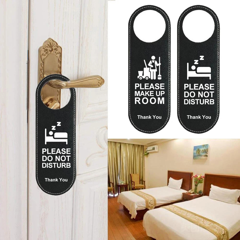 Jual Do Not Disturb Sign Untuk Kamar Hotel/Rumah Door Sign Hanger ...