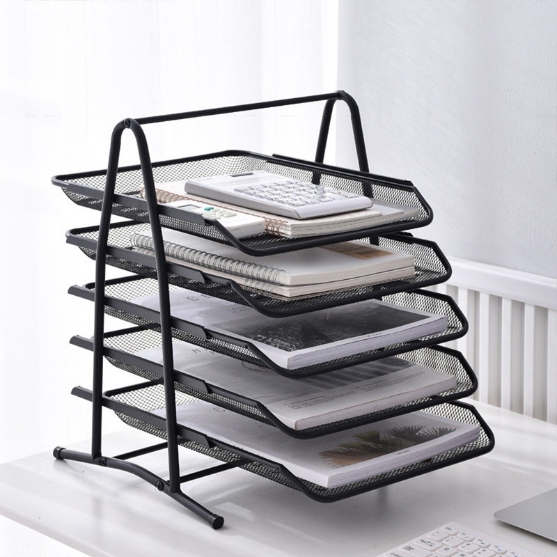Jual Rak Dokumen 5 Susun Jaring Besi File Tray Rak Kertas Tray Desk ...