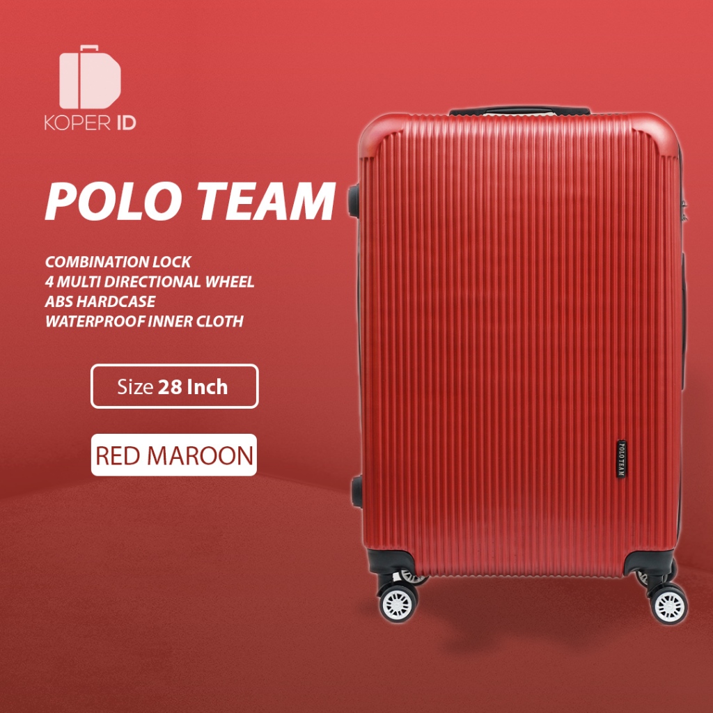 Jual Koper Polo Team Hardcase Fiber size 28 inch - 030 | Shopee Indonesia
