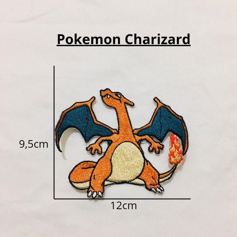 Jual Iron On Patch Pokemon Charizard | Shopee Indonesia