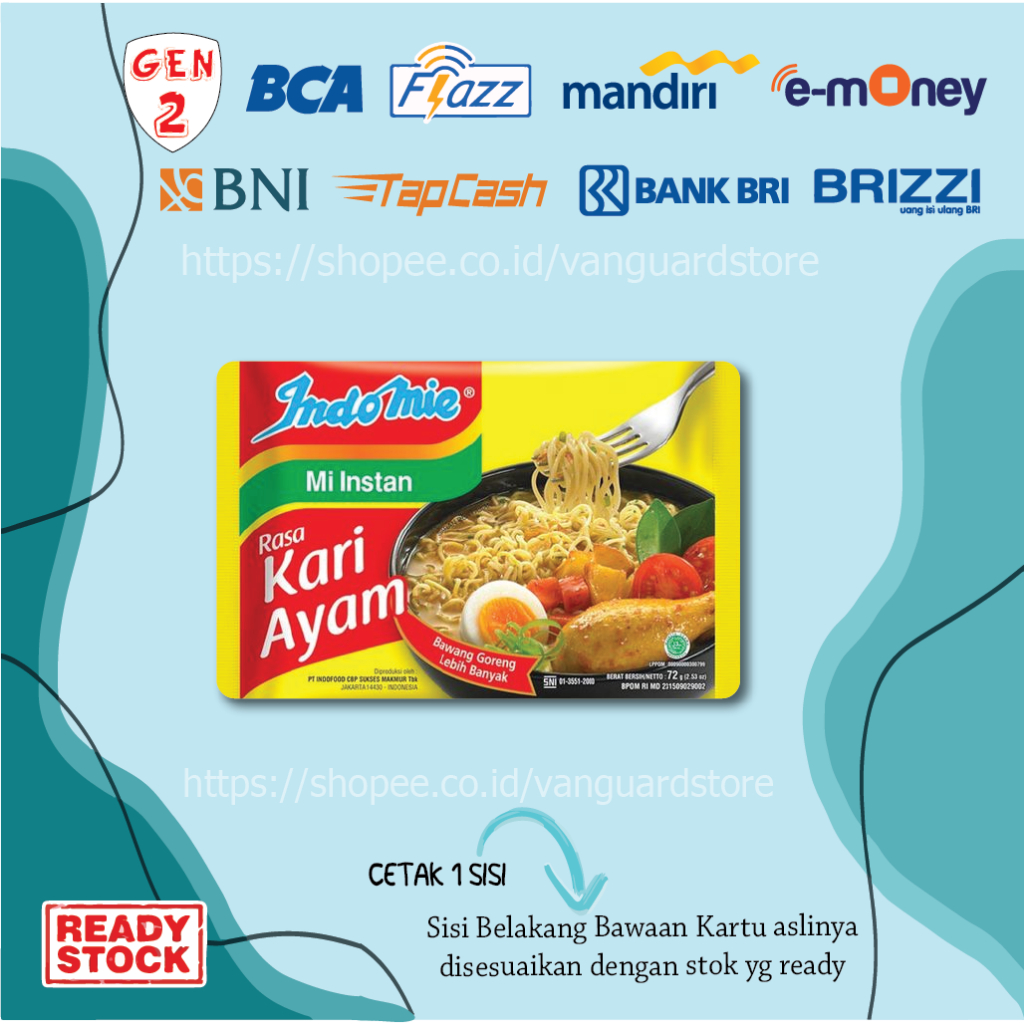 Jual KARTU E MONEY E TOLL GAMBAR KUMPULAN INDOME AYAM KARI EMONEY ...