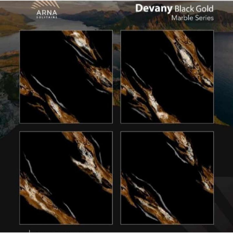 Jual Granit/Keramik Lantai/Dinding 60x60 DEVANY BLACK GOLD Glazed Polished Local Quality By ARNA ...