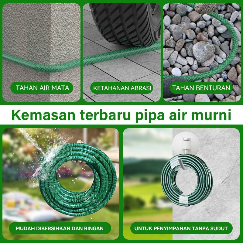 Jual MEGA Selang Air Benang Anti Lumut Selang Air 1/2 5/8 3/4 1 inch Permeter Selang Air Cuci ...