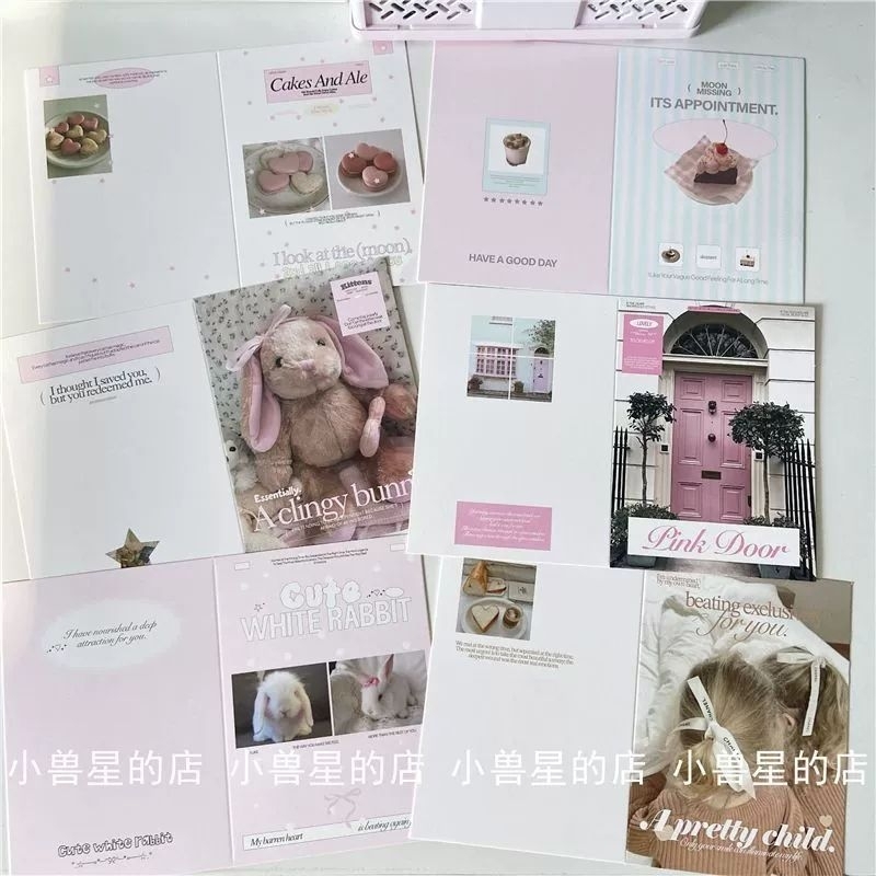 Jual [baca deskripsi] alas packing photocard pink rabbit aesthetic ala ...