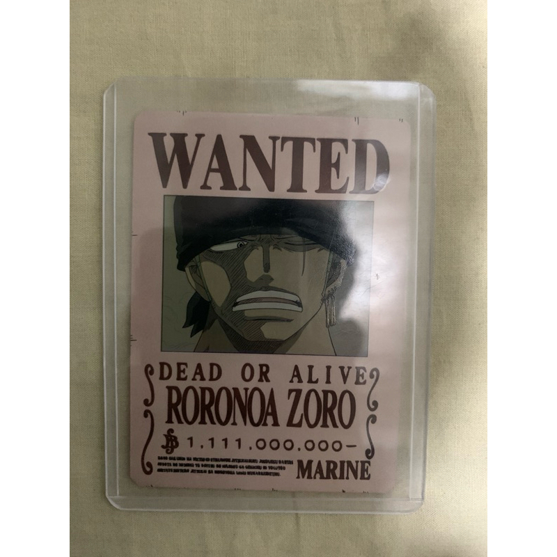Jual kartu bounty zoro one piece x chatime | Shopee Indonesia